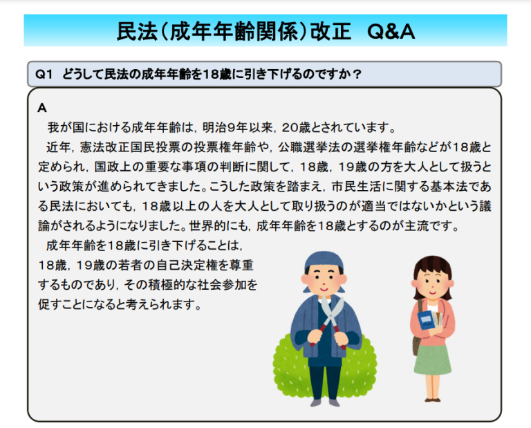 民法改正に伴って未成年者の定義が変更されました 社会保険労務士法人habitat(ハビタット)